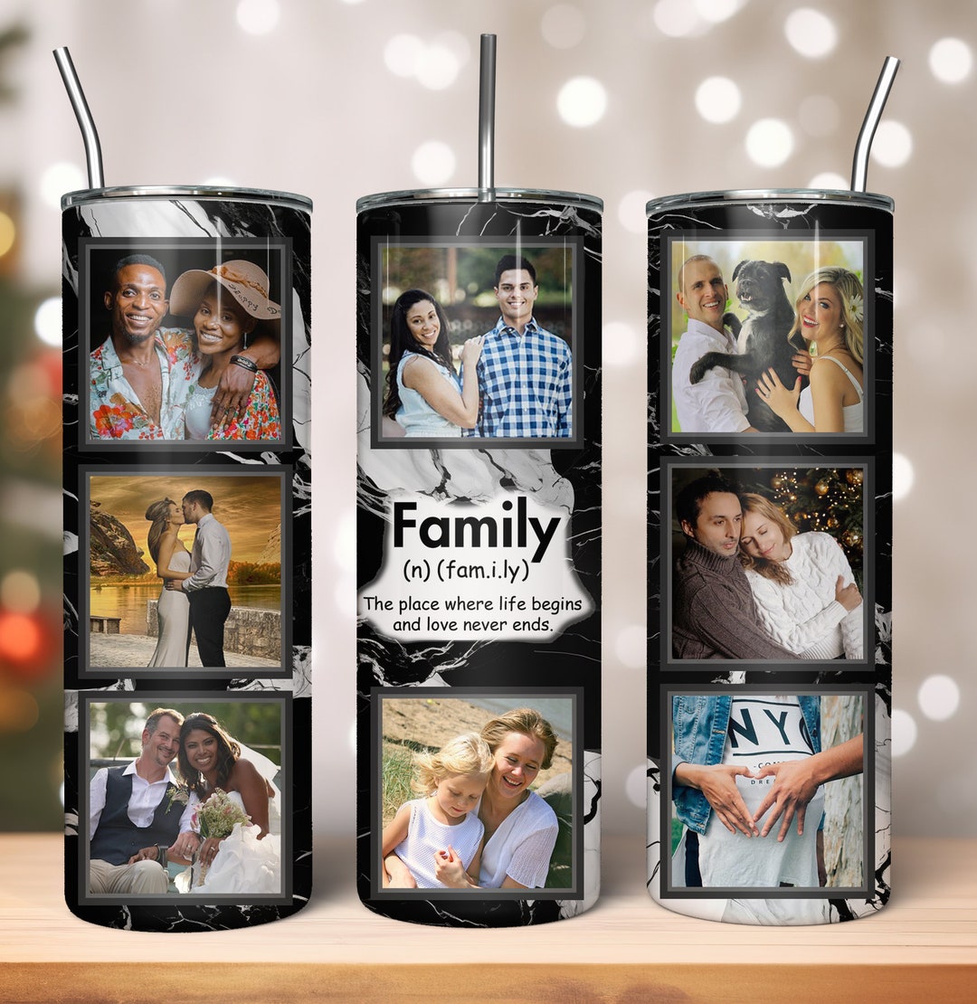 Custom Photo Tumbler Wrap [ 18 PACK ] - Personalized Family Collage ...
