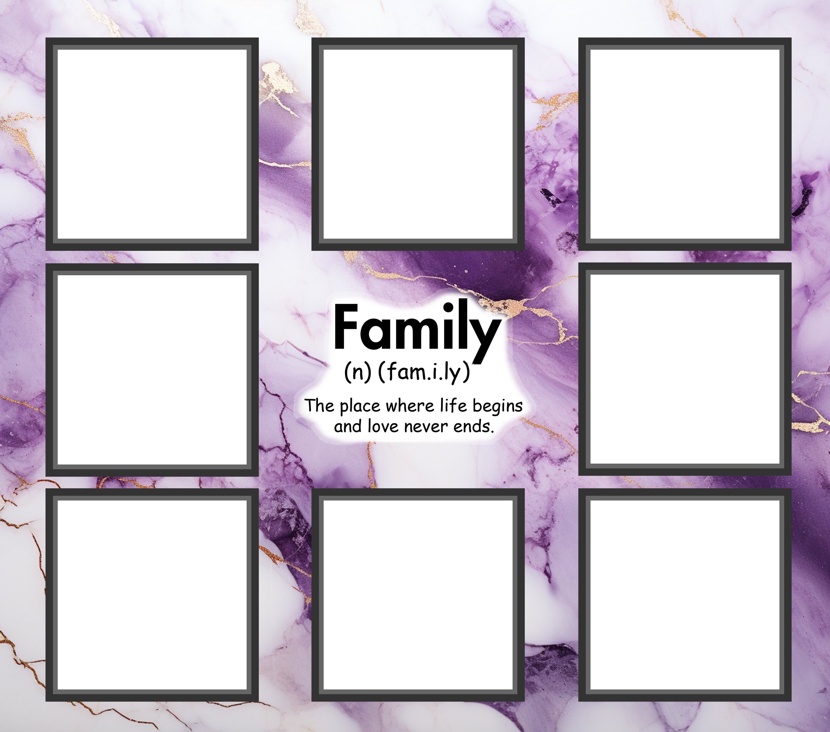 Custom Photo Tumbler Wrap 18 PACK Personalized Family Collage Design ...