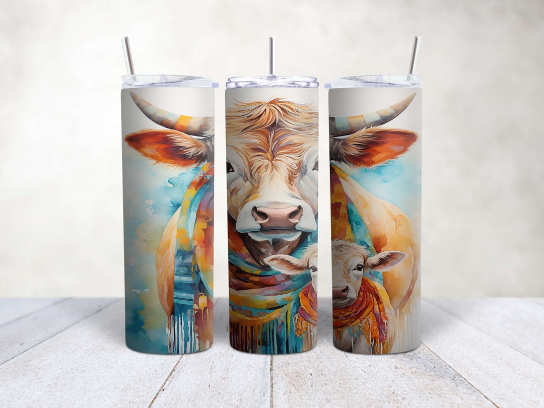 COW SERAPE TEMPLATE - Sublimation Cow Serape Photo Wrap Tumbler, Photo ...