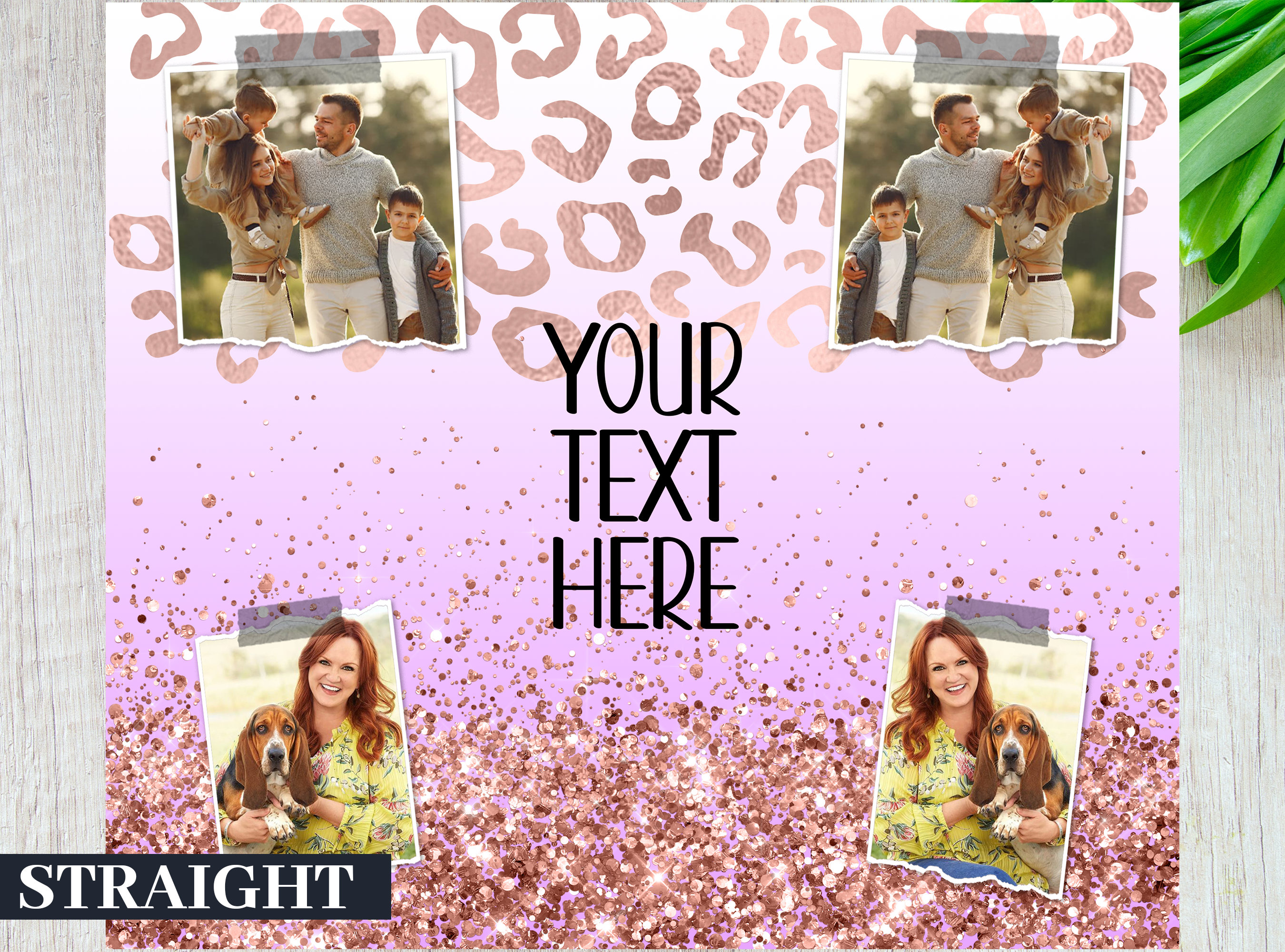FAMILY PICTURES TEMPLATE Family Add Text Photo Wrap Tumbler - Etsy
