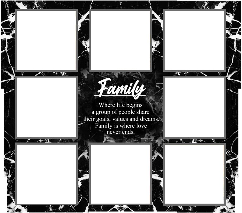 FAMILY PHOTO COLLAGE Family Photo Template, Download Photo Template ...