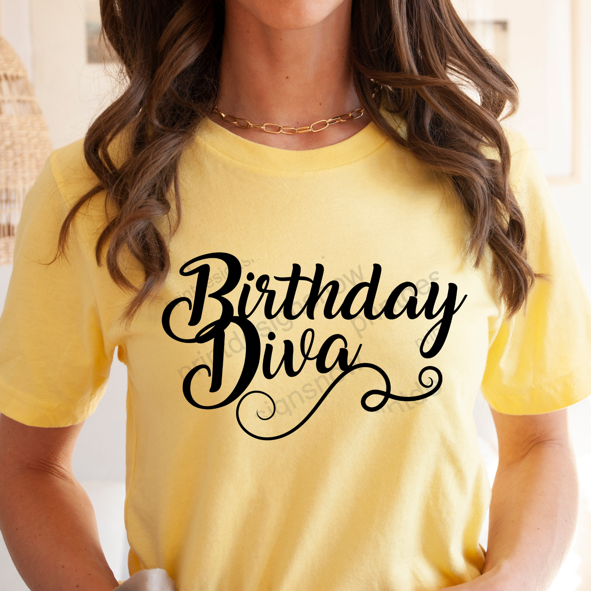 Birthday Diva T-shirt Design, Birthday Queen, Birthday Design Shirt, Happy Birthday Shirt, Cute ...