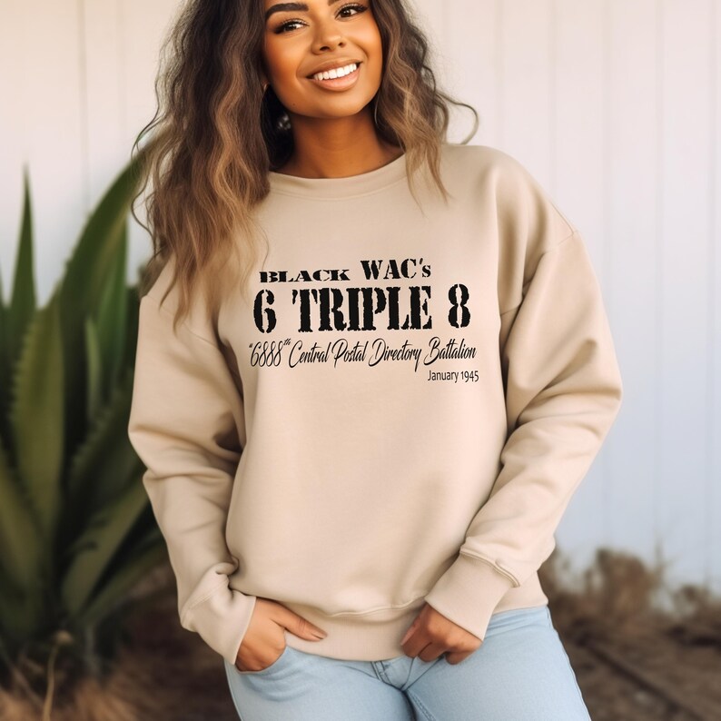 Six Triple Eight 6888th Battalion Tshirt, Celebrate Black History, WWII ...