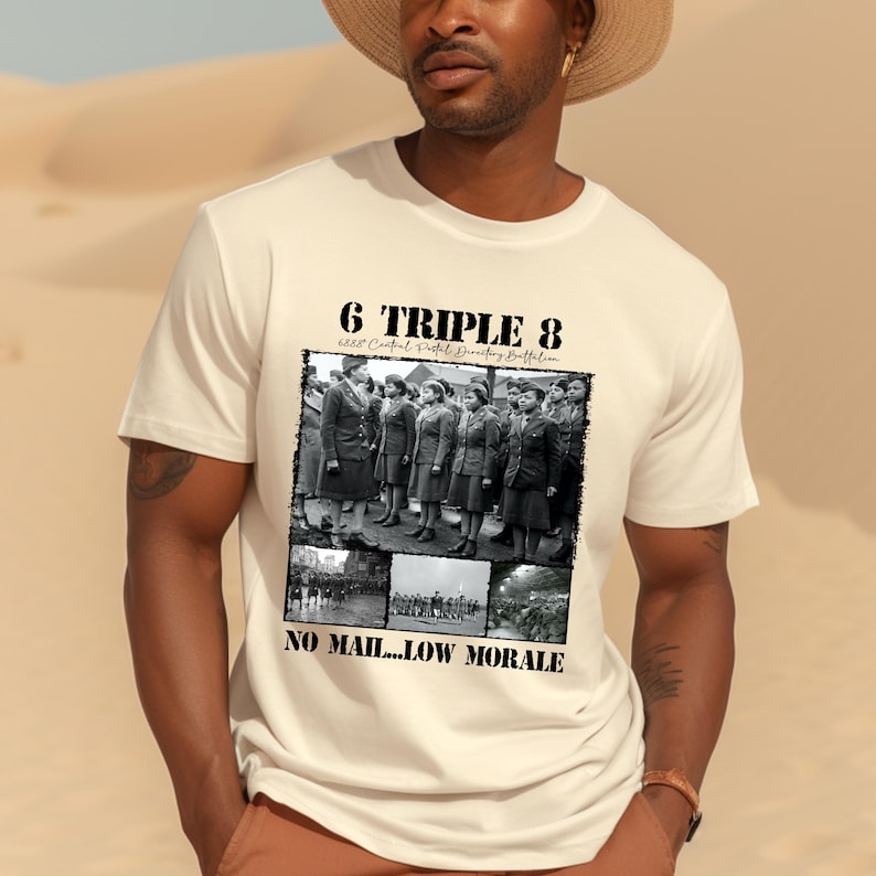 Six Triple Eight 6888th Battalion Tshirt, Celebrate Black History, WWII ...