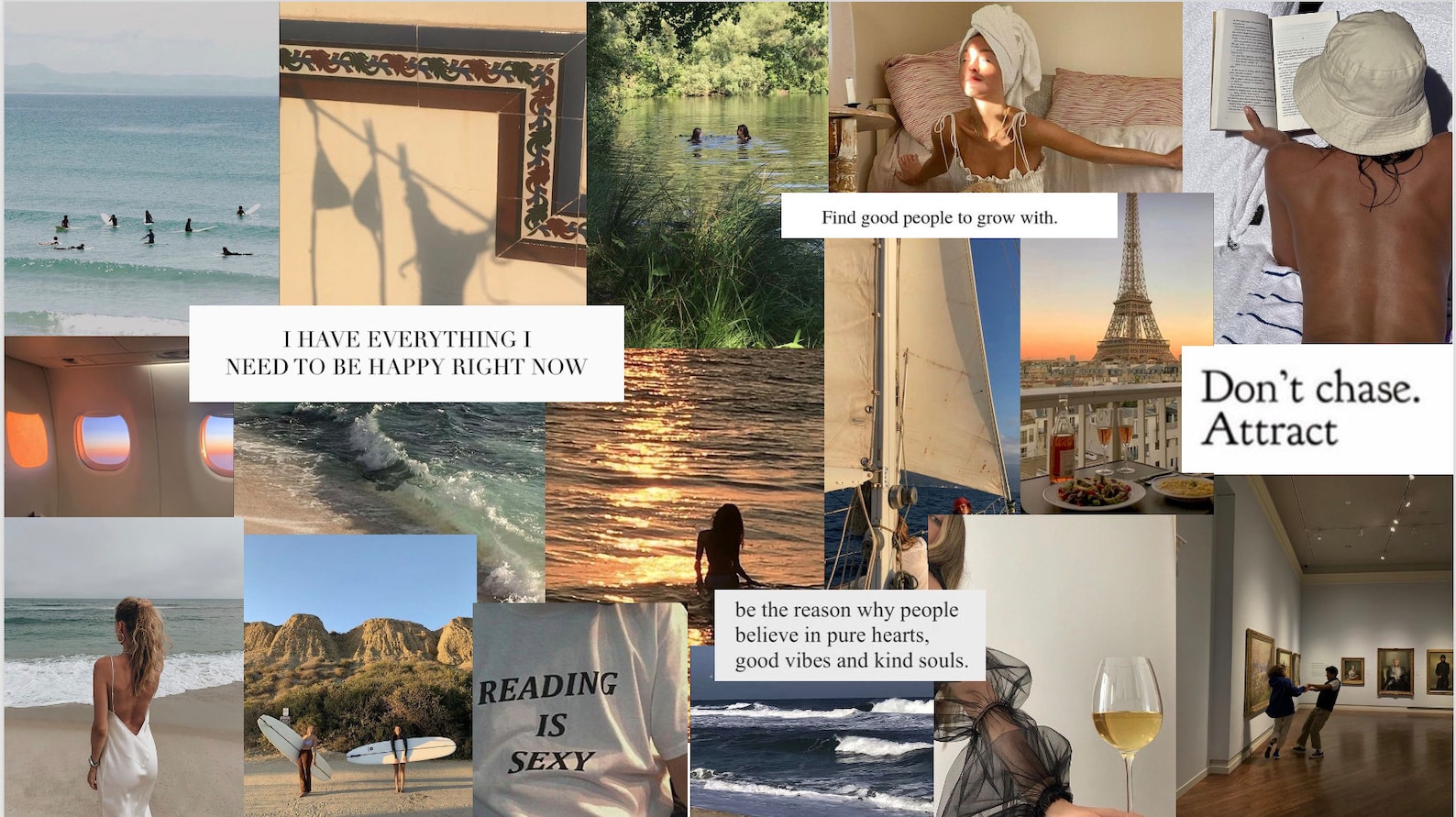 Customizable 2023 Vision Board digital / Desktop Screensaver - Etsy