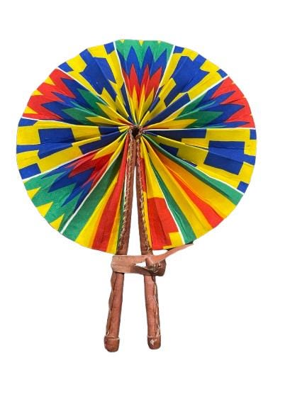 African Woven Folding Fans - Etsy