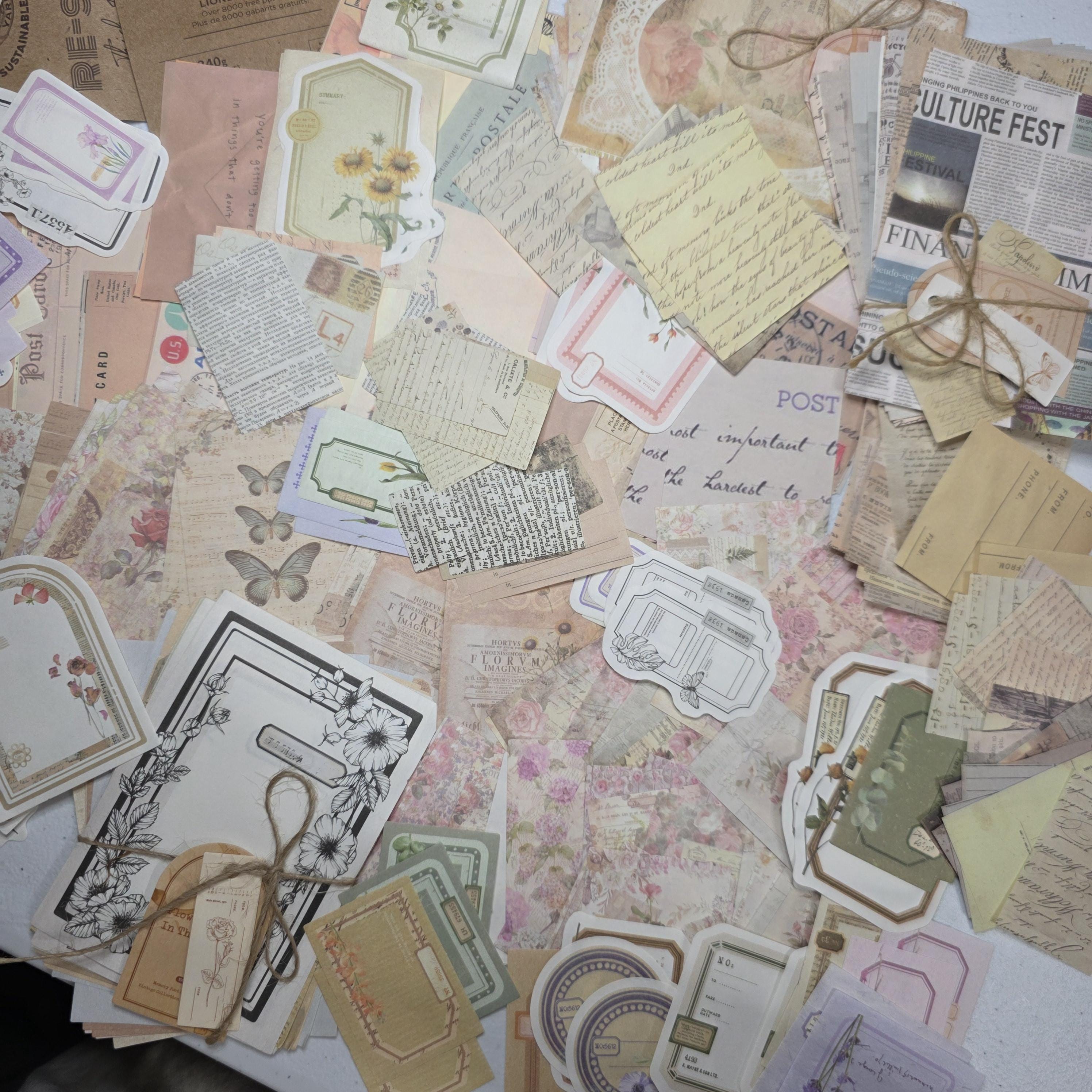 Bigger! Mystery Ephemera Pack: 40+ Vintage Paper Pieces - Etsy