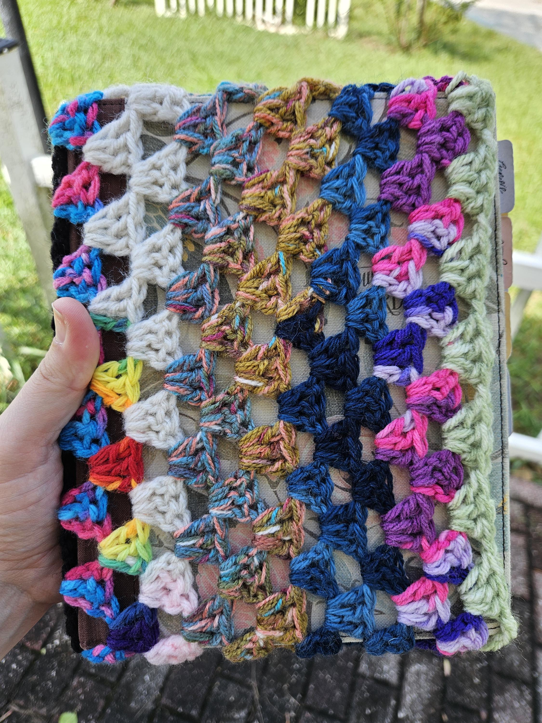 Handmade Granny Square Bible Sleeve: Crochet Book Cover - Etsy
