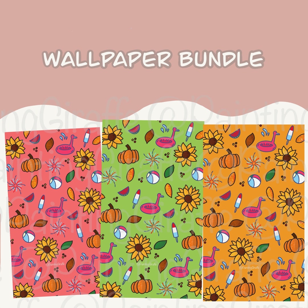 Summerween Wallpaper Bundle for Phones - Etsy