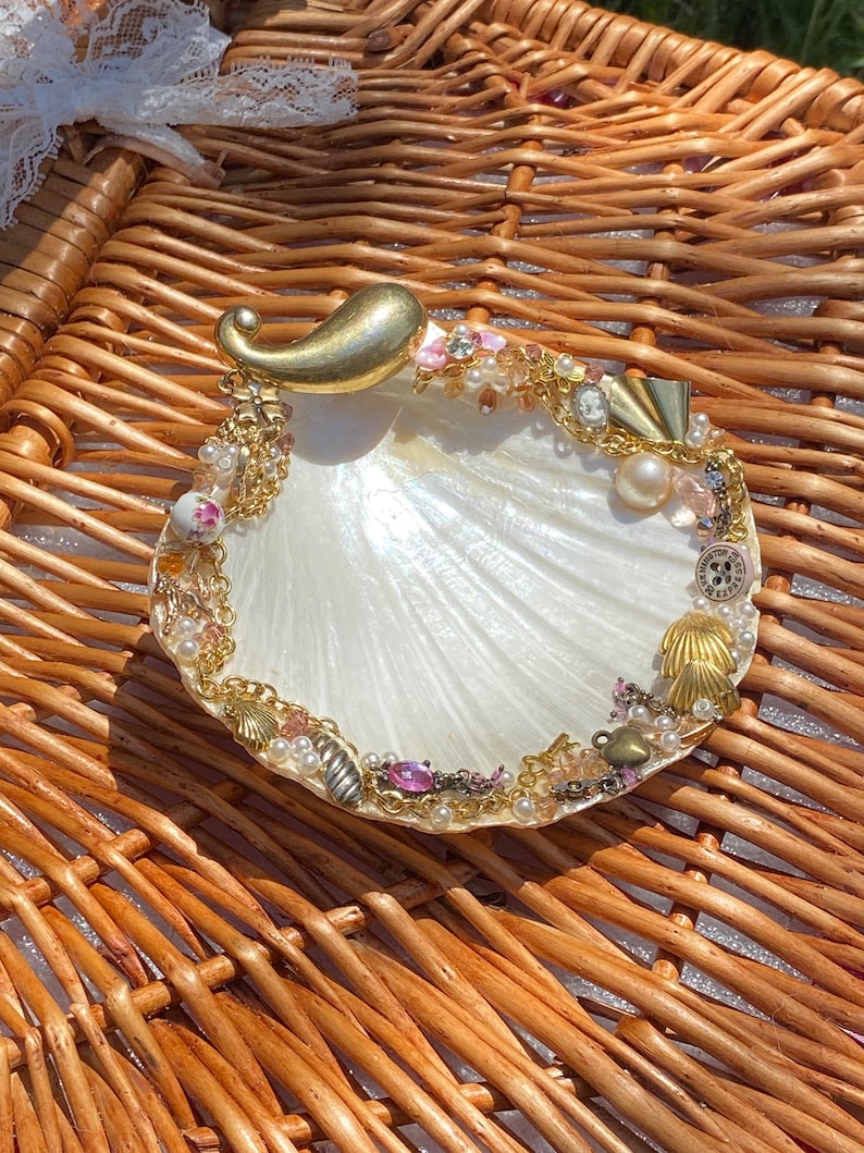 Handcrafted Shell Trinket Dish/ash Tray - Etsy