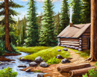 Rustic Painting - Etsy