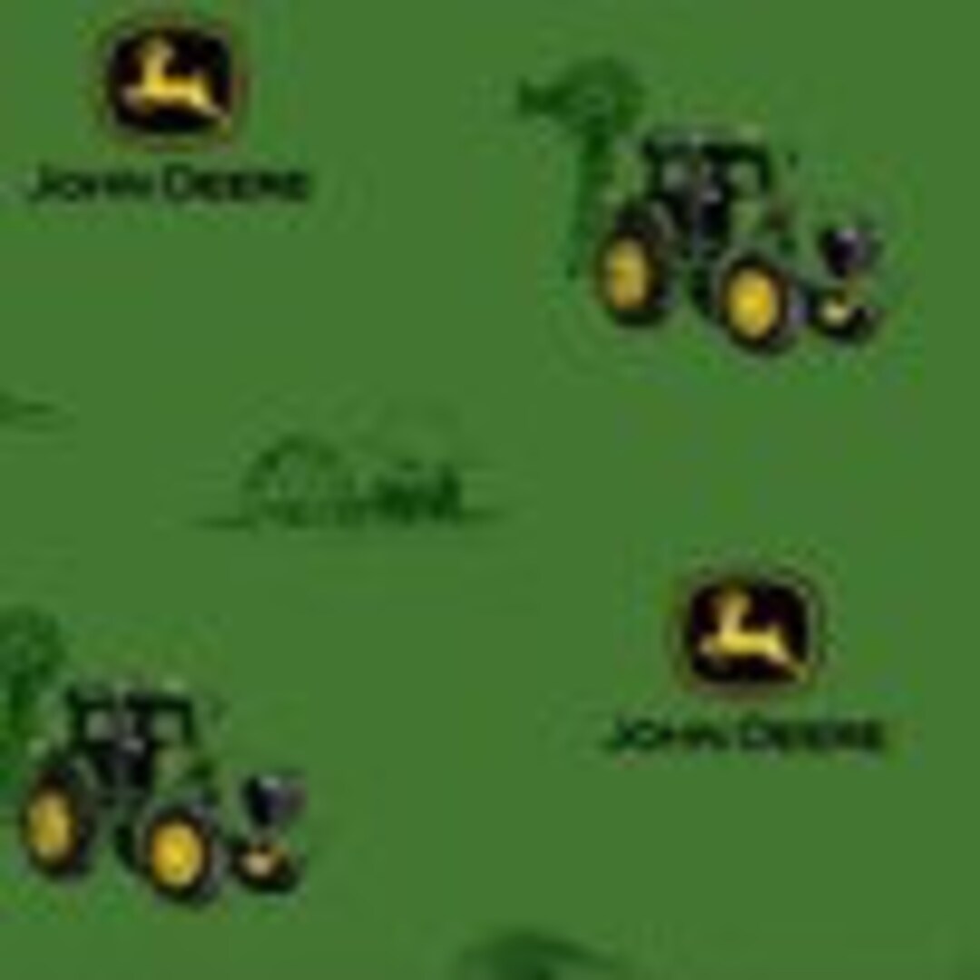 Fabric Licensed John Deere Tractor Loader Cotton Quilt Springs Fabrics ...
