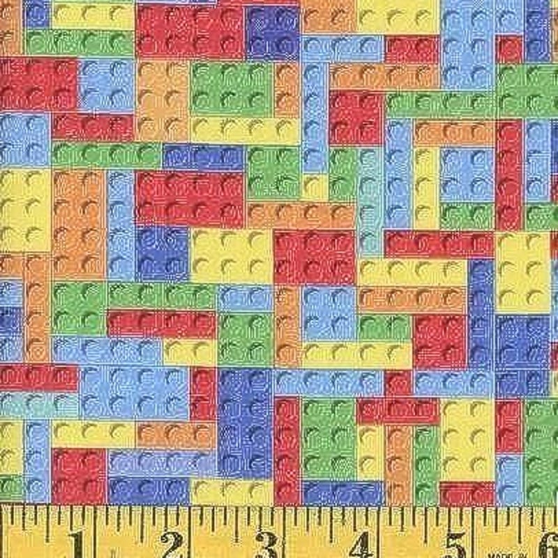 Legos Fabric - Etsy