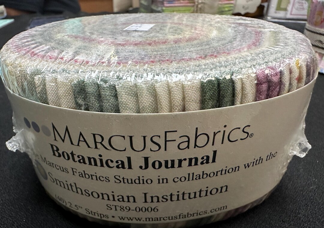 Jelly Roll Botanical Journal 40 2.5 X 44 Inch Inch Strips Cotton Quilt Fabric Smithsonian Marcus ...