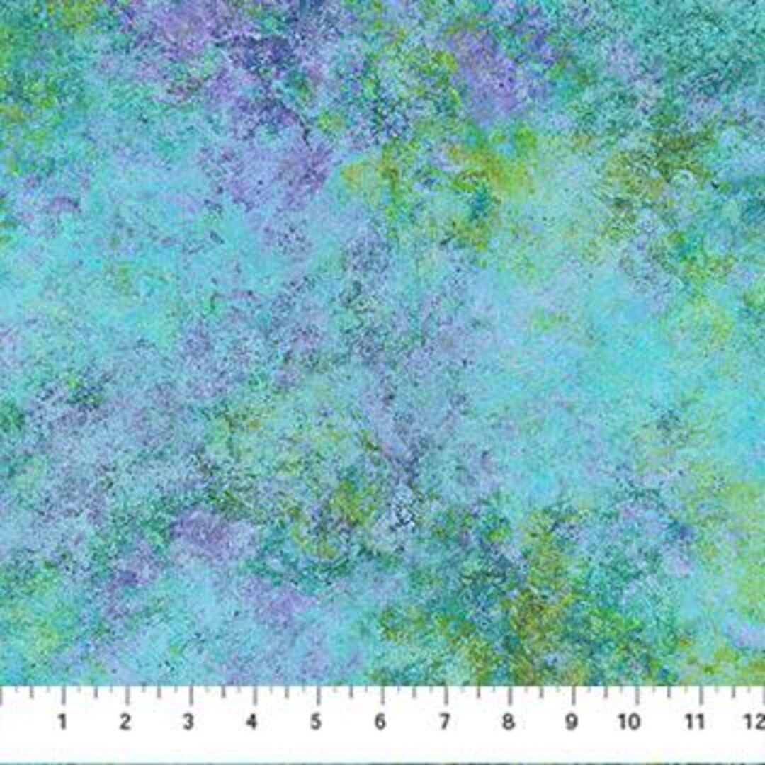 Celtic Roots Stonehenge Granite Texture Fabric Turquoise Multi ...