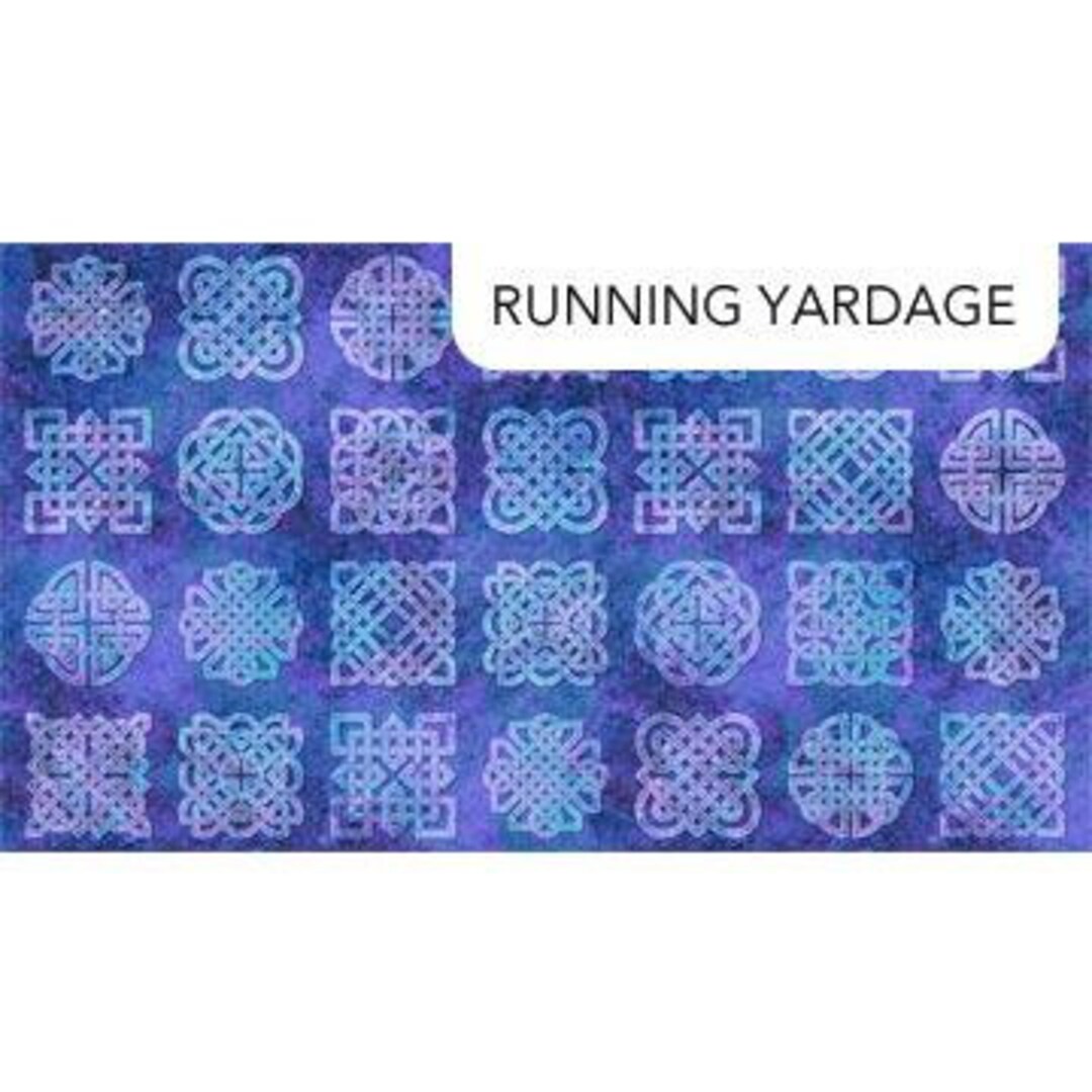 Celtic Roots Stonehenge Fabric Knots Blocks Purple Northcott Quilt ...