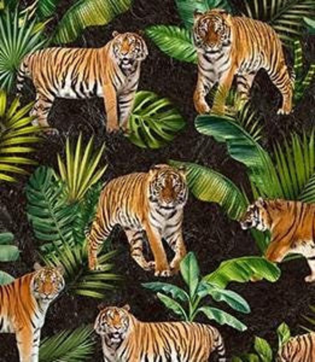 Fabric Jungle Queen Tigers Quilt Cotton Northcott Yardage 25520-99 - Etsy