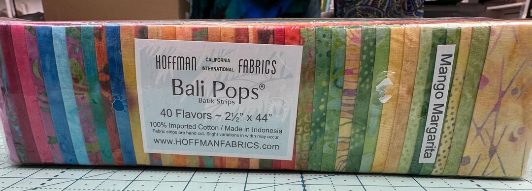 Bali Pop Mango Margarita All Batik Fabrics 40- 2.5 Inch by 44 Inch ...