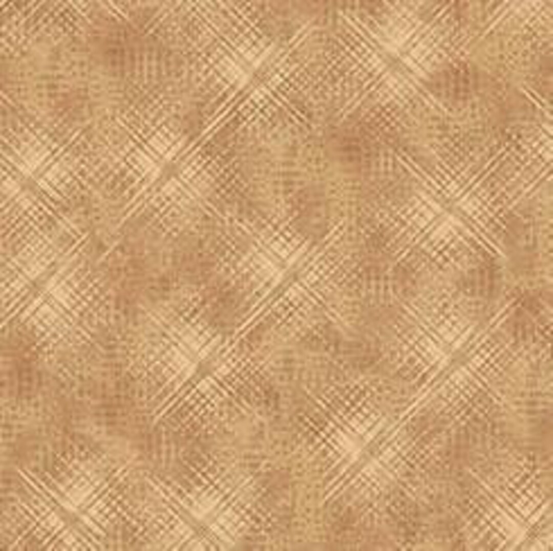 Wideback Fabric Crosshatch Lines Tan Vertex Collection QT Quilt Cotton ...