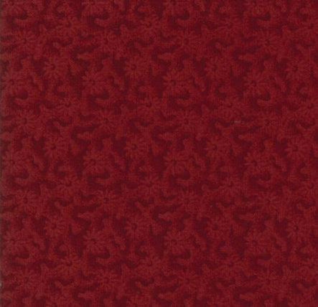 Fabric Tonal Burgundy Red Fresh Cut Flowers Collection Kansas Troubles ...