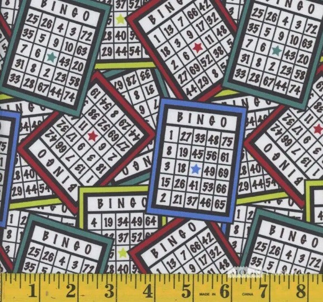Fabric BINGO Cards Cotton Quilt Mook Fabrics - Etsy