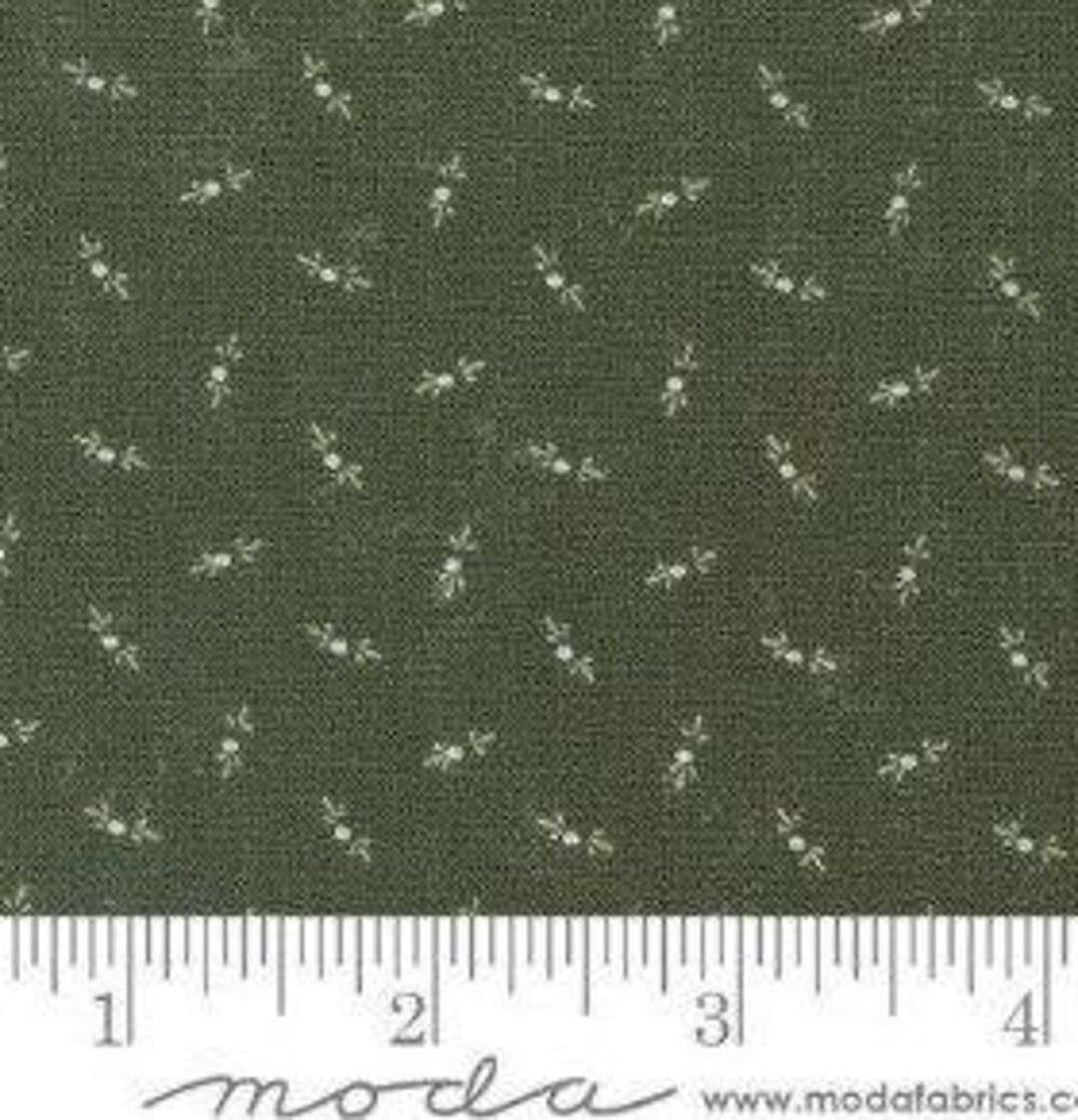 Fabric Kansas Troubles Fluttering Leaves Green Cotton Quilt Fabrics ...