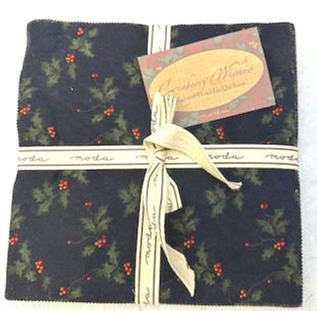 Layer Cake 40-10 Inch Square Packs Cranberry Wishes Collection Kansas ...