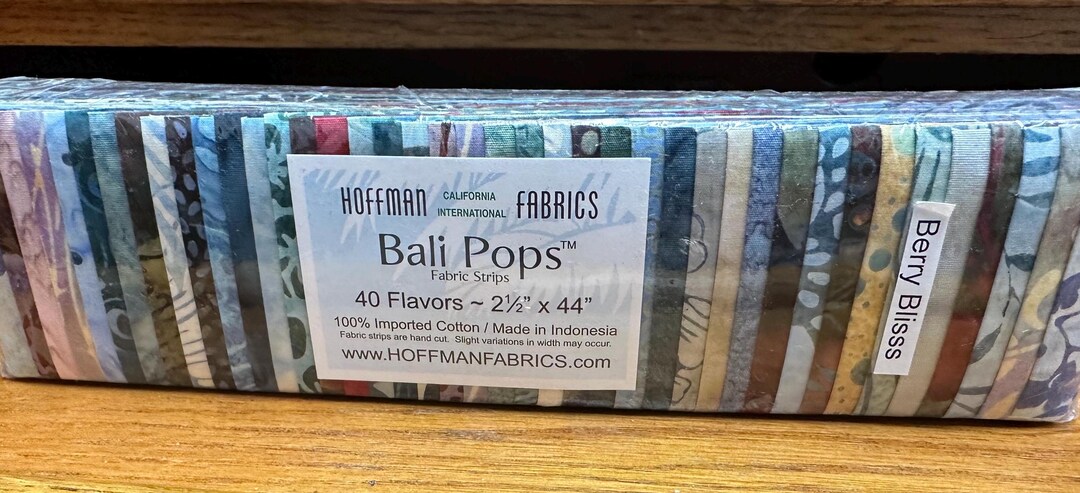Batik Jellyroll Fabric Berry Bliss Bali Pop 40 Precut 2.5 X 44 Inch ...