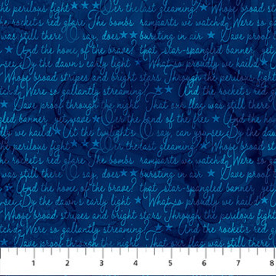 Fabric Patriot USA Patrioitc Words Writing Blue Northcott Quilt Yardage ...