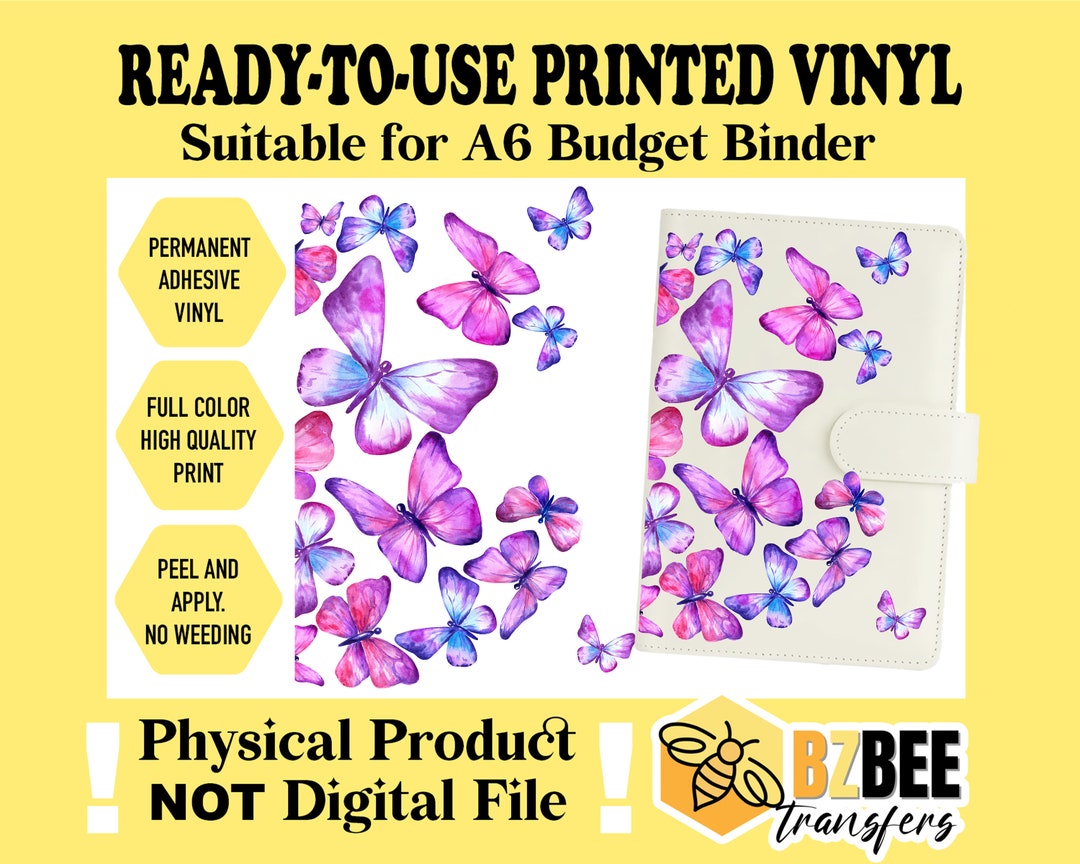 UVDTF Kawaii Cute Anime Transfers/wrap for A6 Budget Binders, Ready to ...
