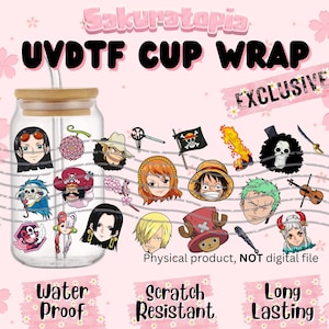 UVDTF Anime Cup Wrap, Ready to Use Glass Cup Wrap for Glass Can | Ready ...