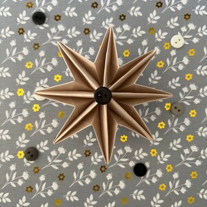 Origami Star Ornament With Rhinestone Buttons for Decorations and All ...