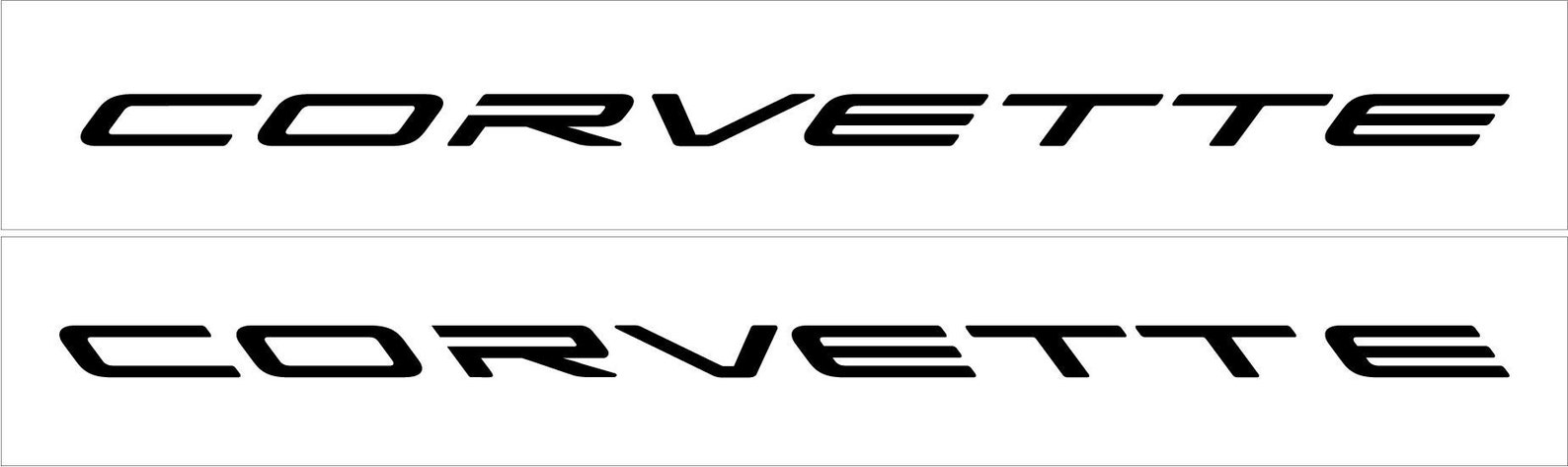 Corvette Script Logo, C8, Engine Cover Stencil, Vector Files - Etsy