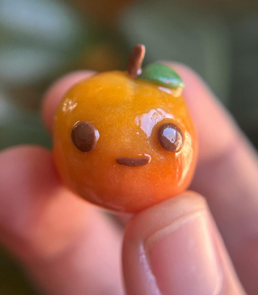 Peach Desk Pal, Peach Clay Figure, Kawaii Peach Figure, Cute Peach Desk ...