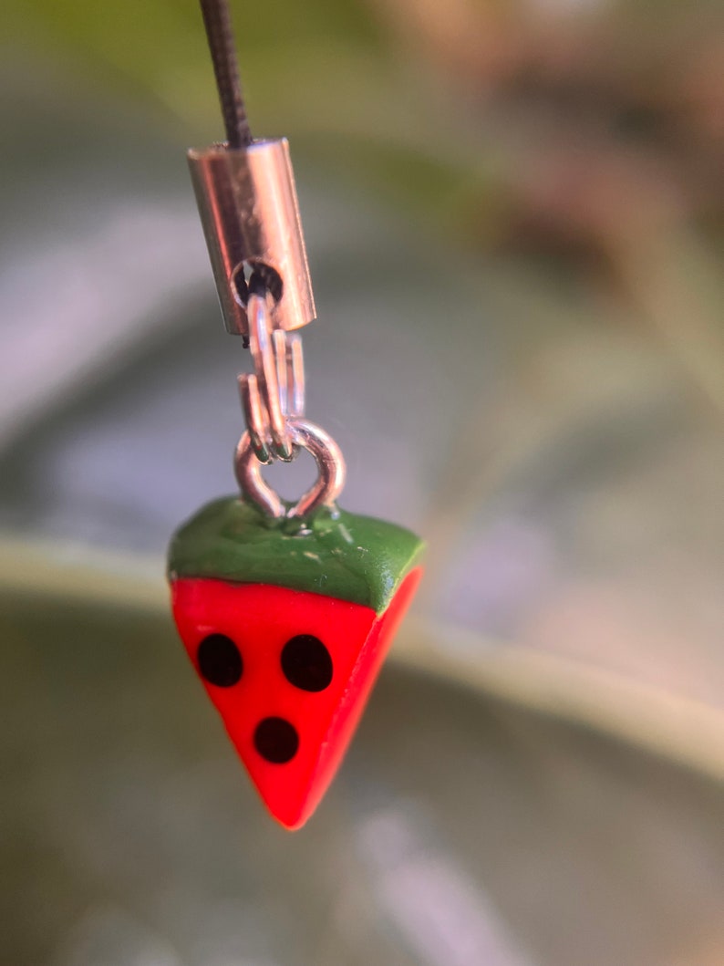 Watermelon Desk Pal and Watermelon Charm, Watermelon Clay Figure ...
