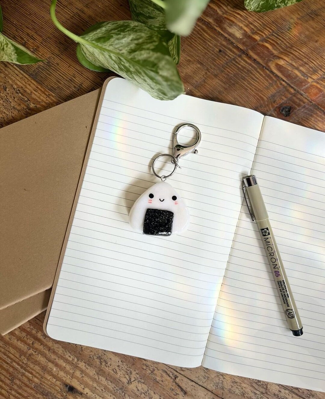 Onigiri Keychain, Cute Onigiri, Cute Keychain, Kawaii Keychain, Kawaii ...