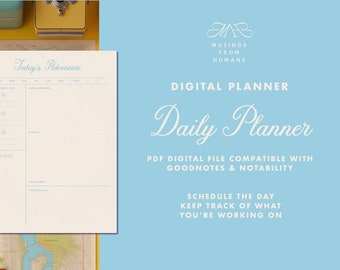Undated Monthly Digital Planner Productivity Template Daily - Etsy