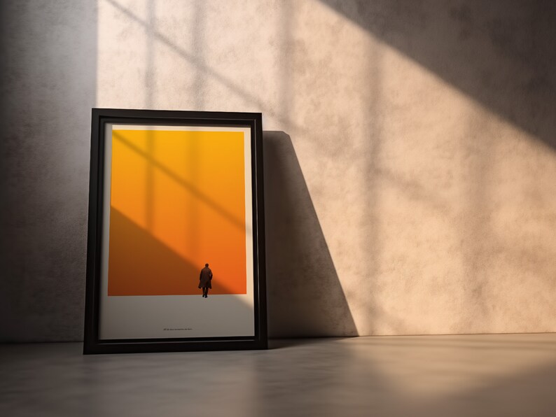 Blade Runner 2049 Inspired Movie Poster, Gradient Aura Print ...