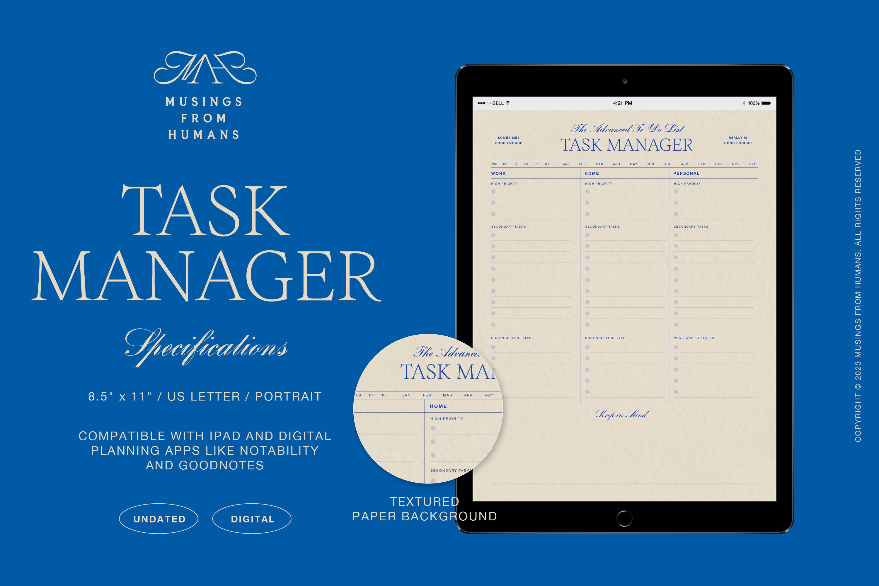 To Do List Productivity Digital Planner Motivation Mindful Journal iPad ...