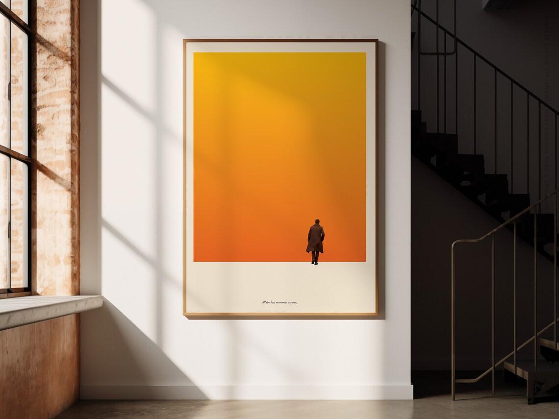 Blade Runner 2049 Inspired Movie Poster, Gradient Aura Print ...