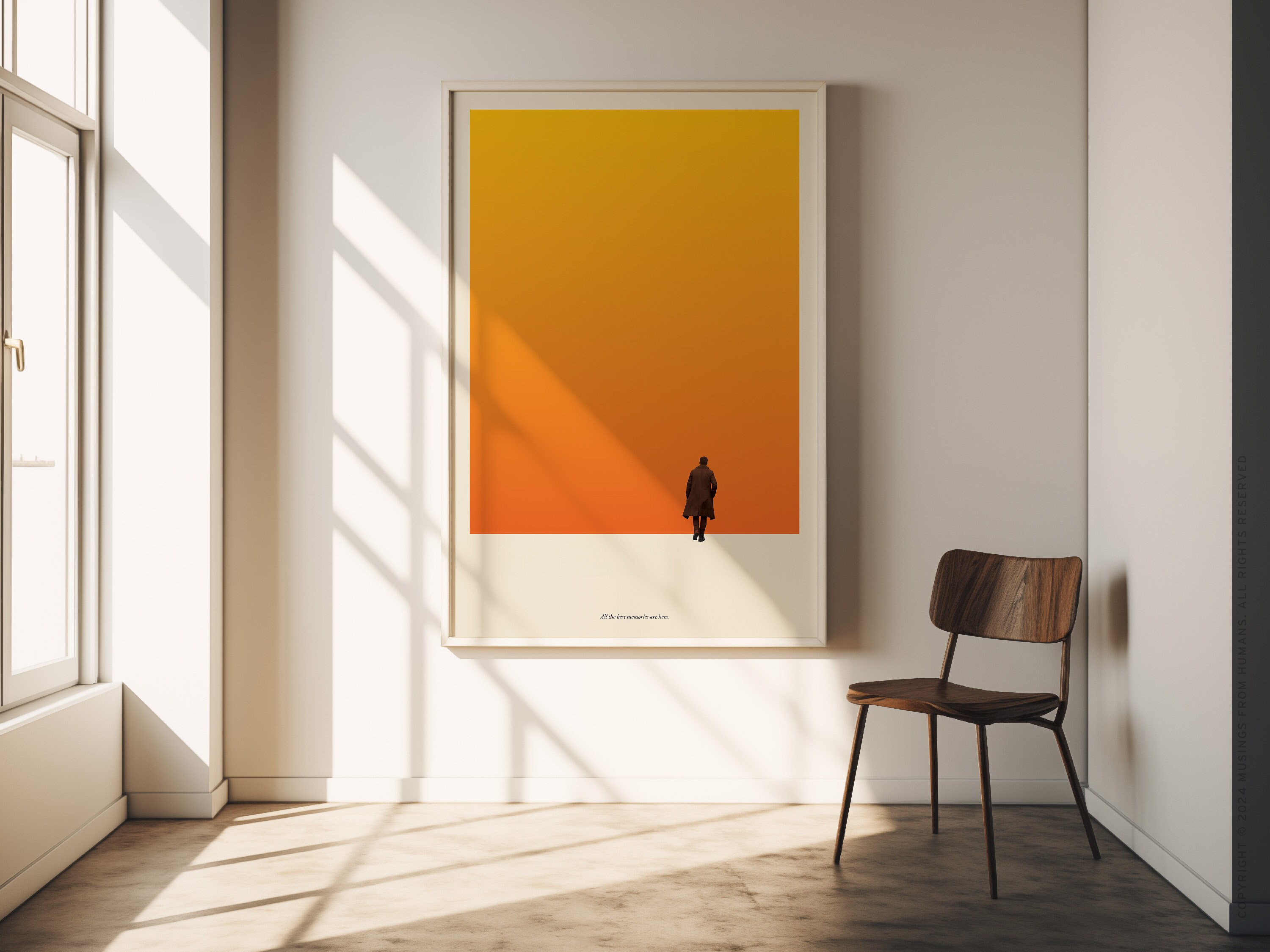 Blade Runner 2049 Inspired Movie Poster, Gradient Aura Print ...