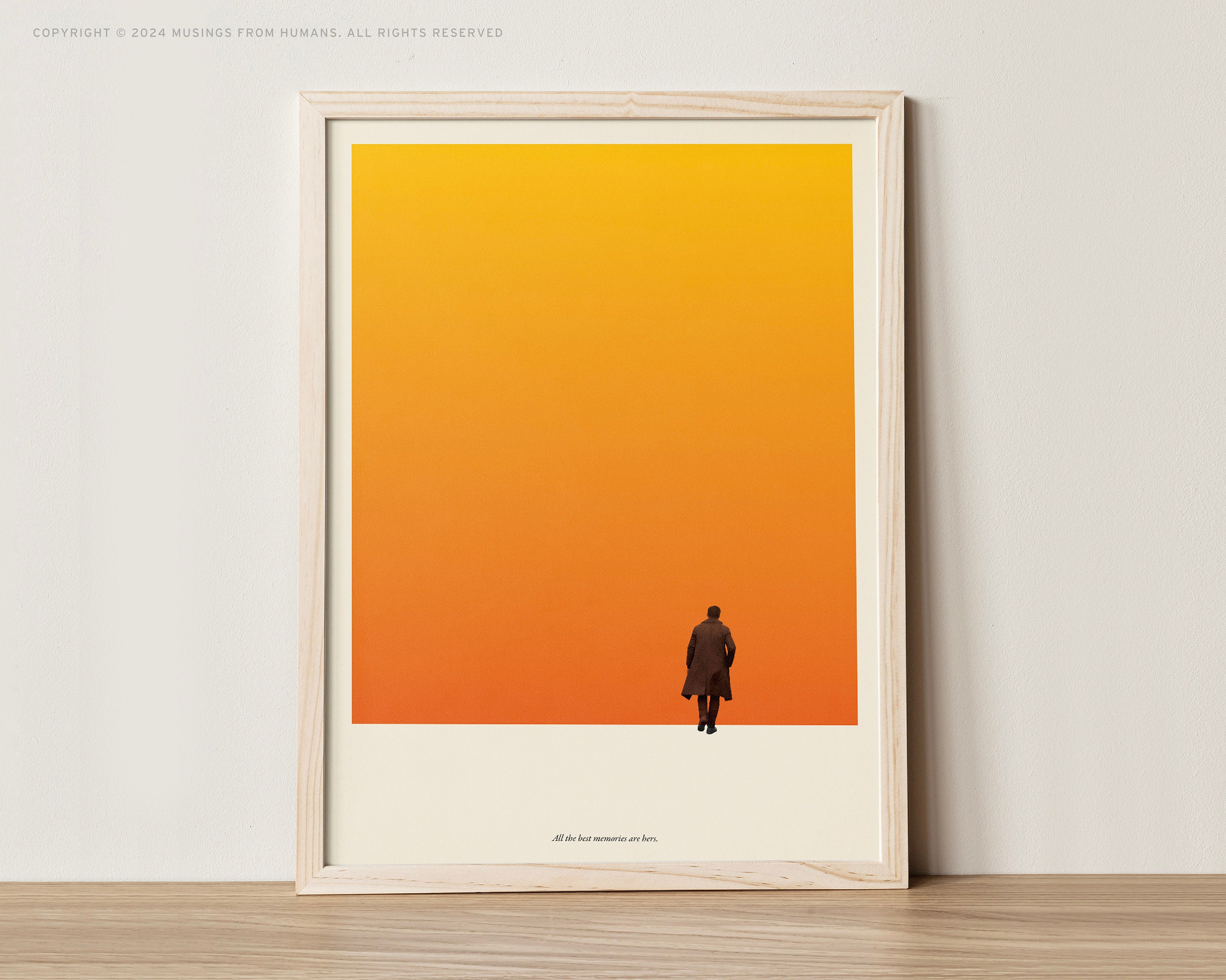 Blade Runner 2049 Inspired Movie Poster, Gradient Aura Print ...