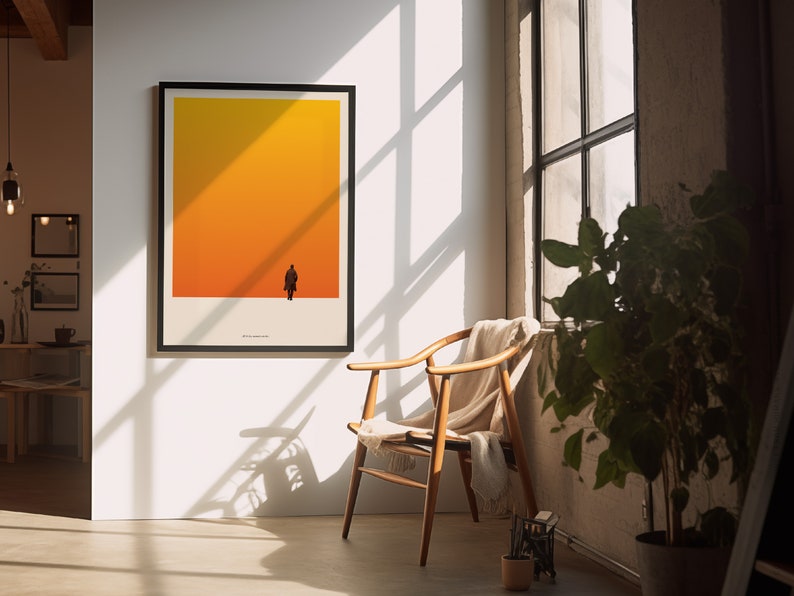 Blade Runner 2049 Inspired Movie Poster, Gradient Aura Print ...