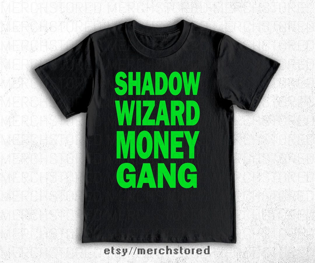 Joeyy Shadow Wizard Money Gang Green T-shirt Tee Merch Y2K Meme DJ ...