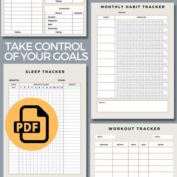 Self Improvement Template - Etsy