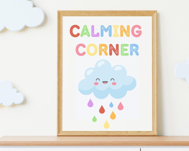 Calming Corner Sign, Therapist Door Sign, Calming Corner Classroom ...