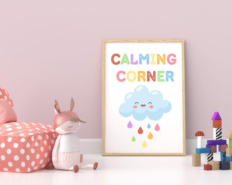 Calming Corner Sign, Therapist Door Sign, Calming Corner Classroom ...