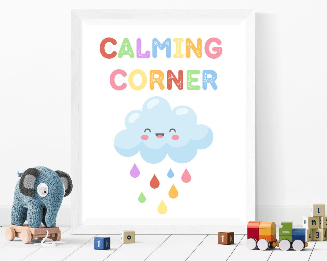 Calming Corner Sign, Therapist Door Sign, Calming Corner Classroom ...