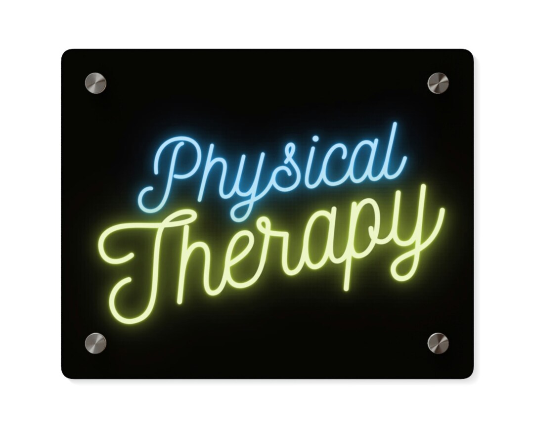 PT Wall Sign | Physical Therapy Acrylic Wall Sign | Otptslpcreative - Etsy