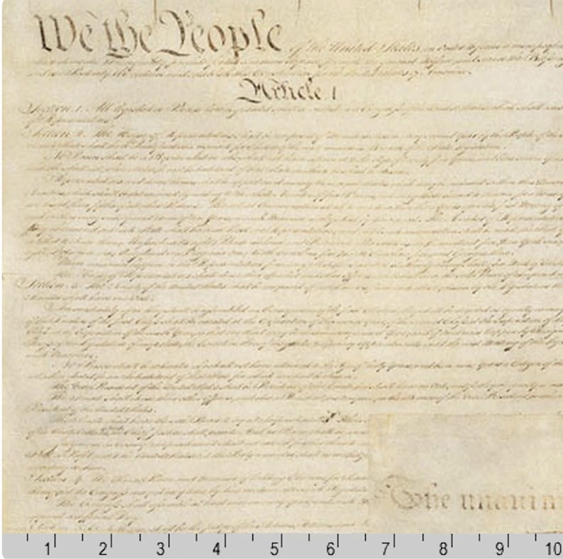 End of Bolt 18"x44" - We the People Constitution Fabric – Robert ...